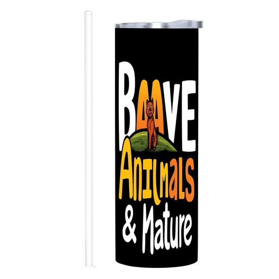 20 oz Stainless Steel Insulated Tumbler - Stylish Black with ' Bravo ...