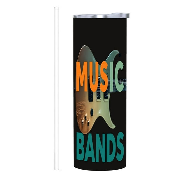 20 oz Stainless Steel Insulated Tumbler - Stylish Black with Electric ...