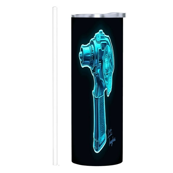 20 oz Stainless Steel Insulated Tumbler - Stylish Black with Glowing ...