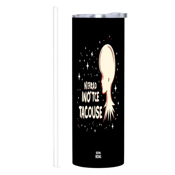 20 oz Stainless Steel Insulated Tumbler - Stylish Black with Starry ...