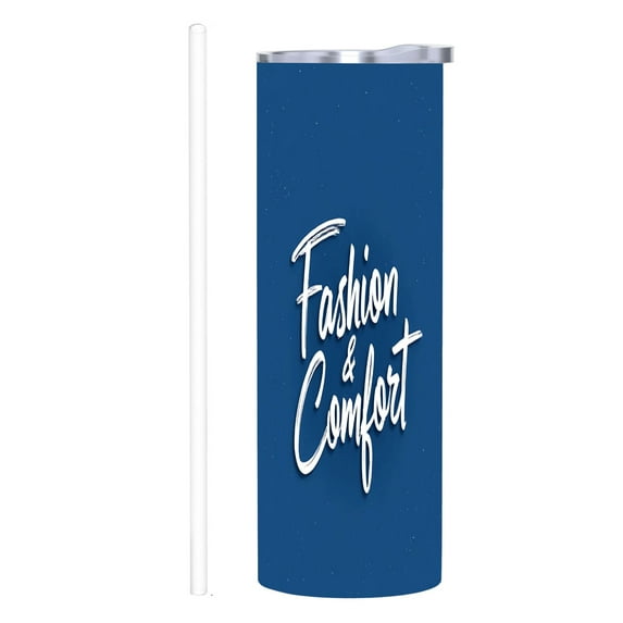 20 oz Stainless Steel Insulated Tumbler - Stylish Blue with ' Fashion ...