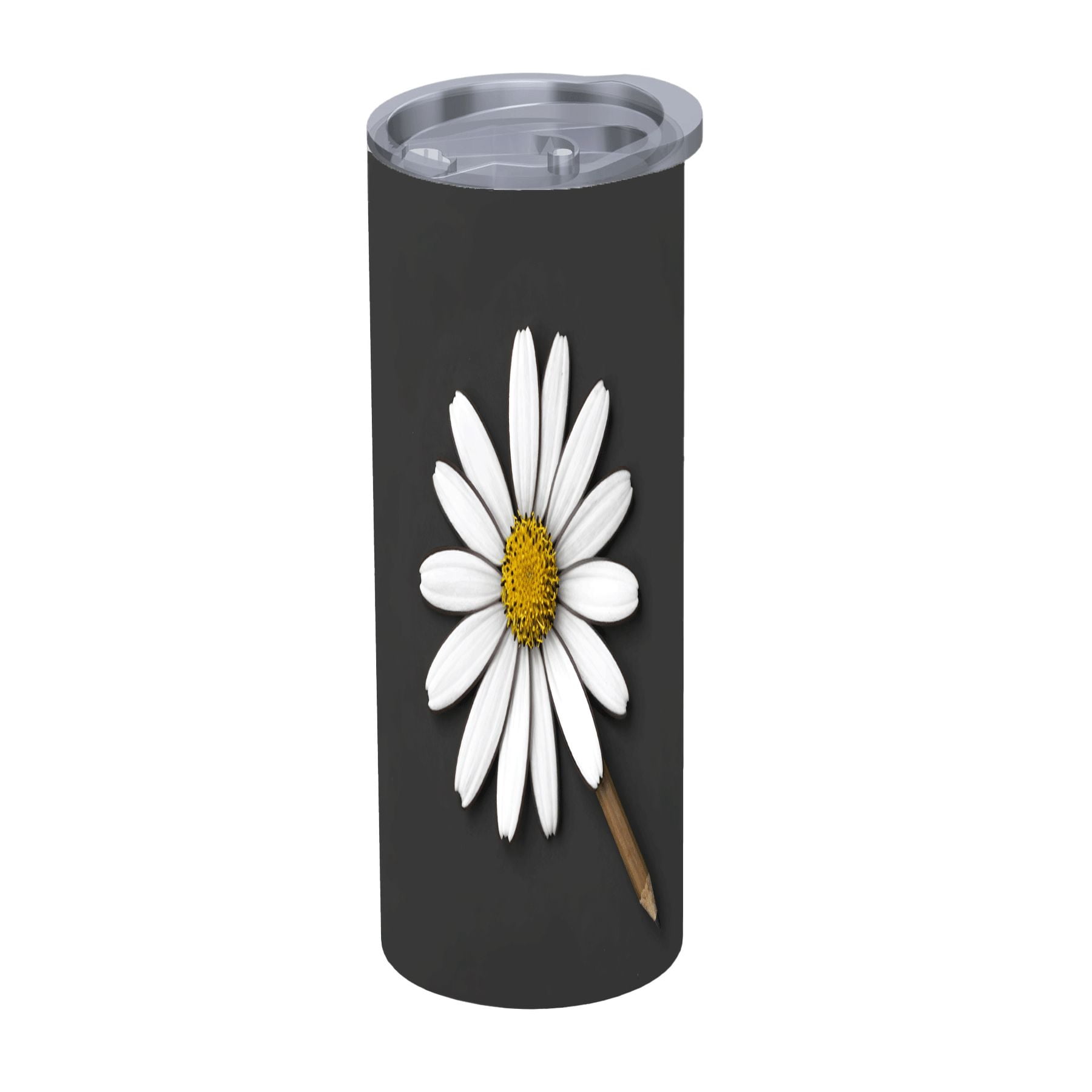 20 oz Stainless Steel Insulated Tumbler - Stylish Dark Gray with White ...