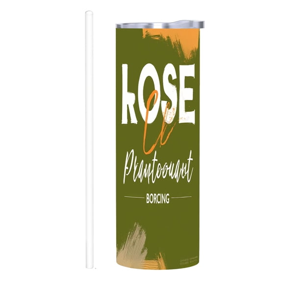 20 oz Stainless Steel Insulated Tumbler - Stylish Green Background with ...