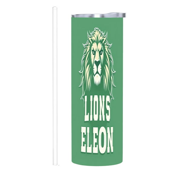 20 oz Stainless Steel Insulated Tumbler - Stylish Lion Design Reusable ...