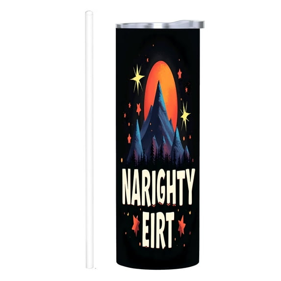 20 oz Stainless Steel Insulated Tumbler - Stylish Mountain Range & Moon ...