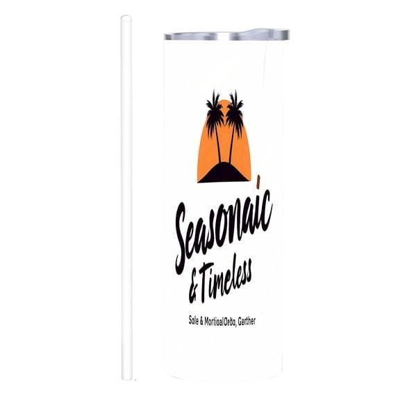 20 oz Stainless Steel Insulated Tumbler - Stylish Palm Tree Sunset ...