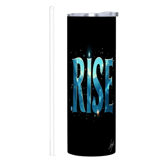 20 oz Stainless Steel Insulated Tumbler - Stylish " RISE " Design in ...