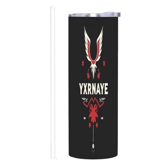 20 oz Stainless Steel Insulated Tumbler - Stylish Red & White Bird ...