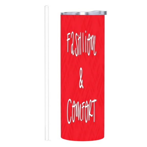 20 oz Stainless Steel Insulated Tumbler - Stylish Red with " Fashion ...