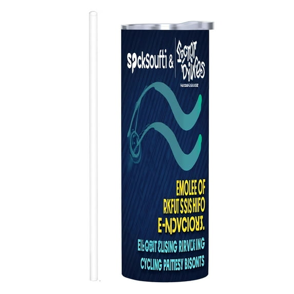 20 oz Stainless Steel Insulated Tumbler - Stylish Wave Design Reusable ...