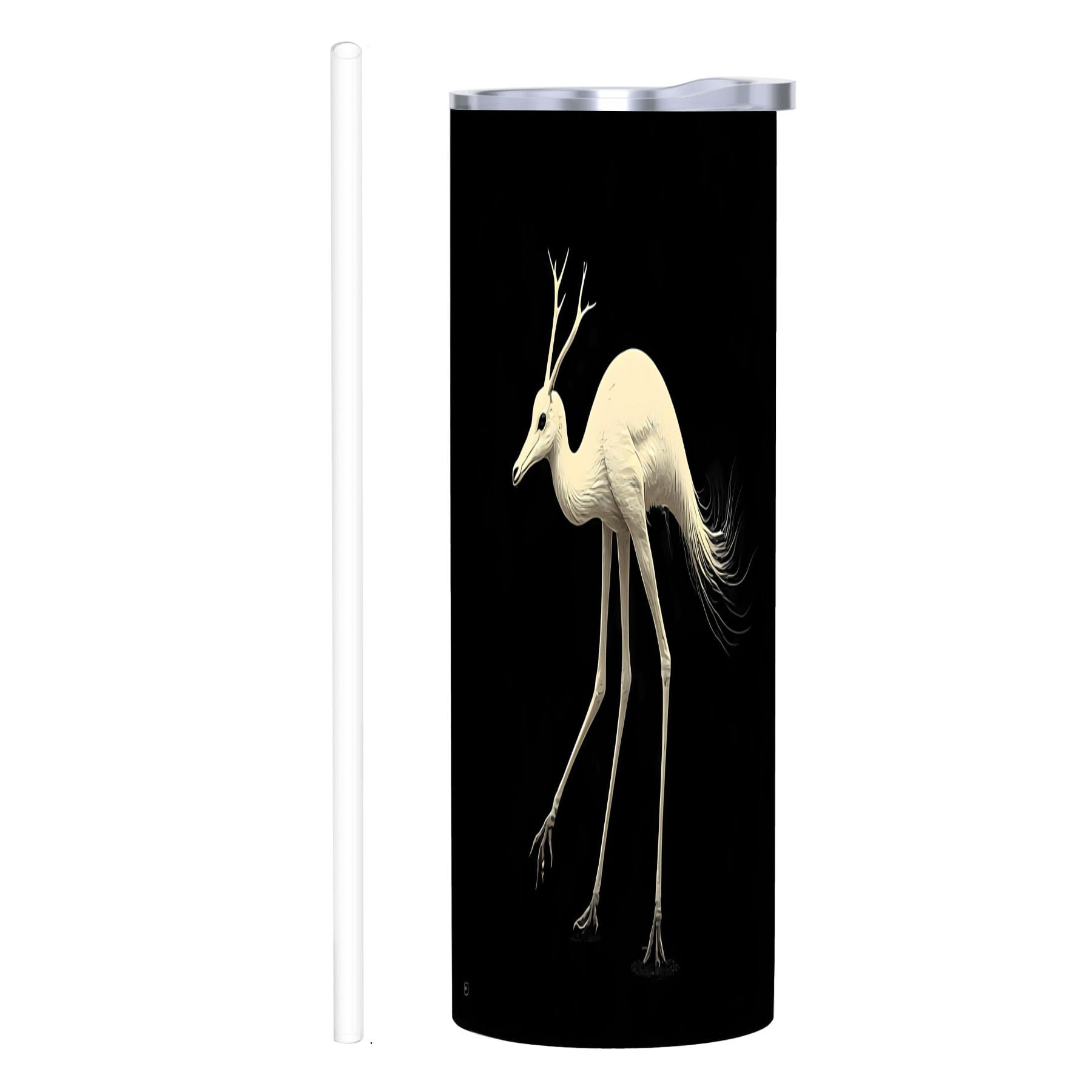 20 oz Stainless Steel Insulated Tumbler - Surreal Deer Design with ...