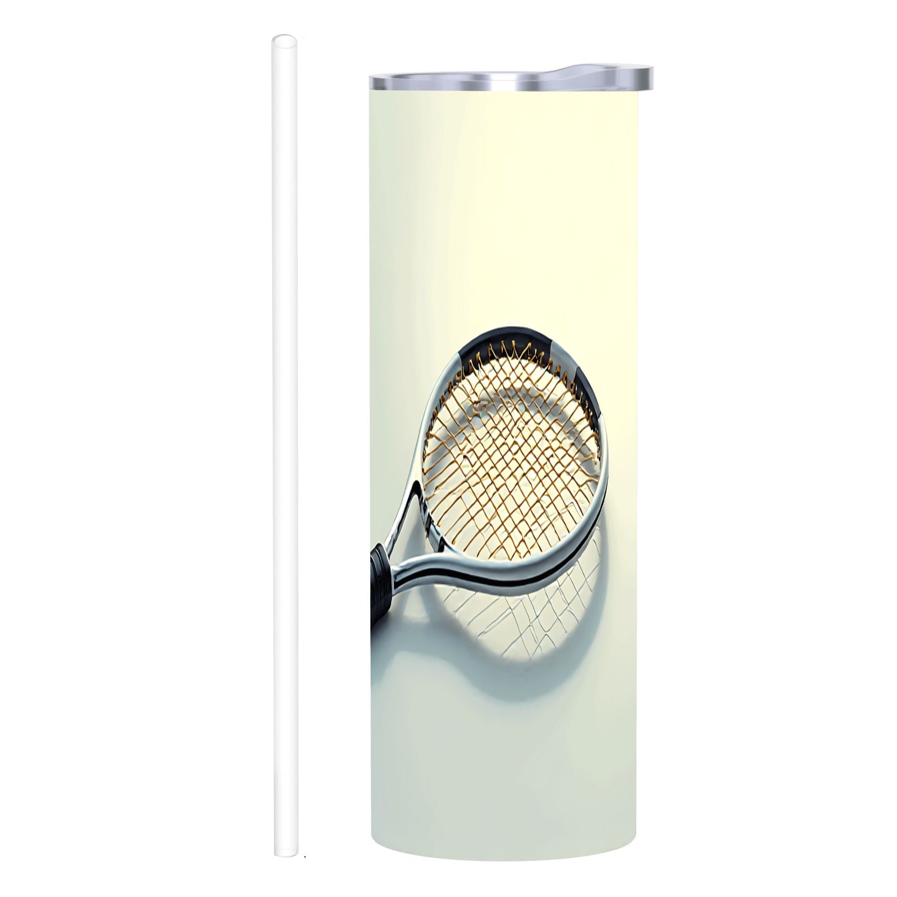 20 oz Stainless Steel Insulated Tumbler - Tennis Racket Design Double ...