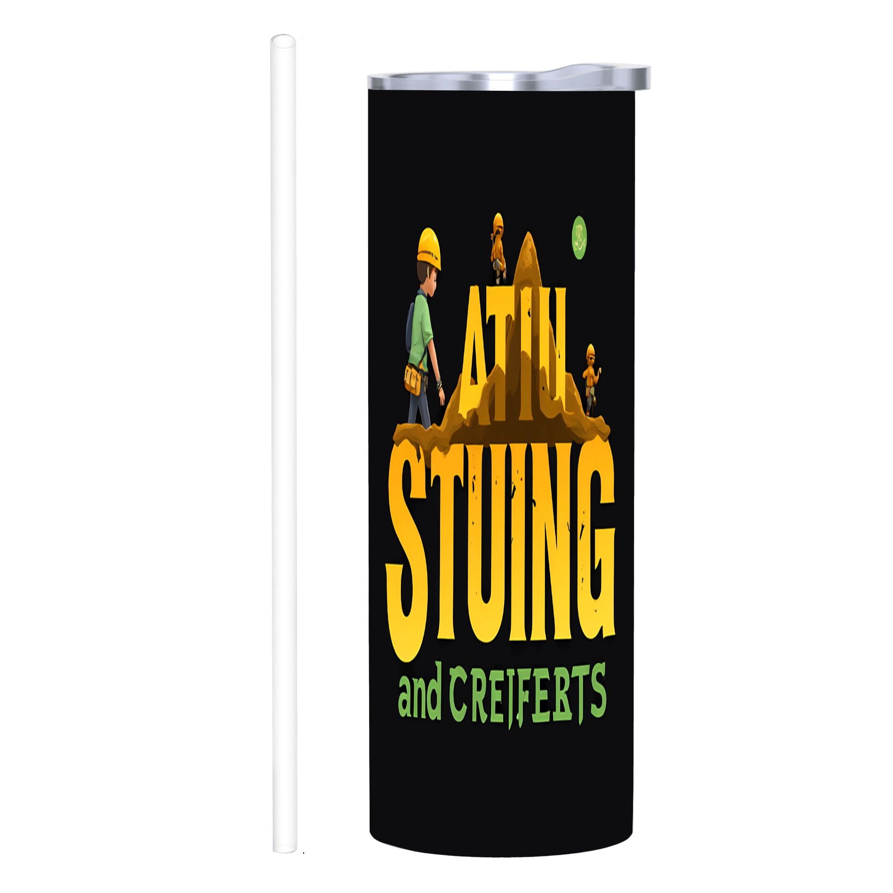 20 oz Stainless Steel Insulated Tumbler - Theme with Hat Graphic Double ...