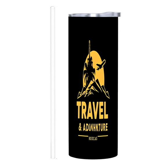 20 oz Stainless Steel Insulated Tumbler - Travel & Adventure Design ...