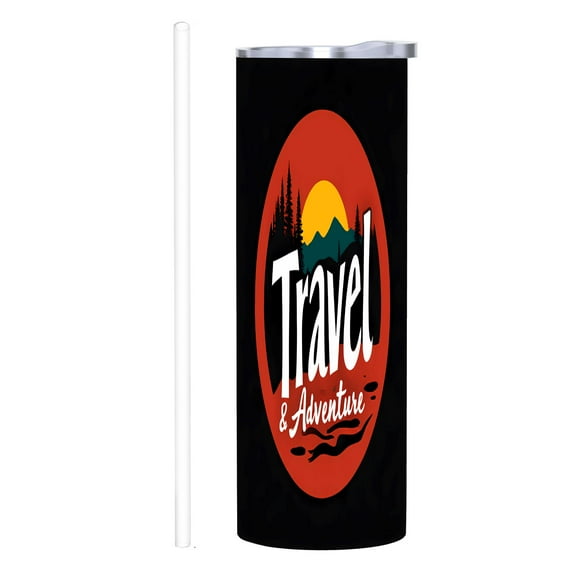 20 oz Stainless Steel Insulated Tumbler - Travel & Adventure Design ...