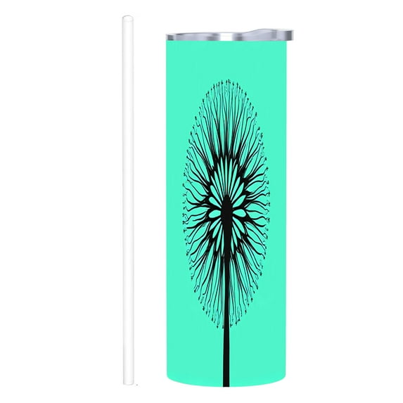 20 oz Stainless Steel Insulated Tumbler - Turquoise with Intricate ...