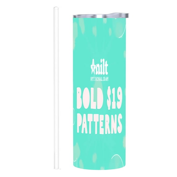 20 oz Stainless Steel Insulated Tumbler - Turquoise with Playful Light ...