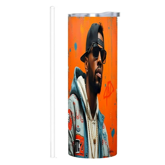20 oz Stainless Steel Insulated Tumbler - Urban Graffiti Design with ...