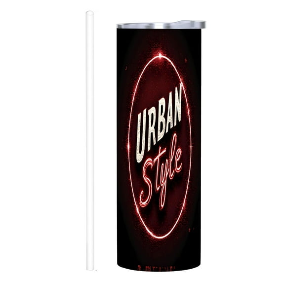 20 oz Stainless Steel Insulated Tumbler - Urban Style Neon Design ...