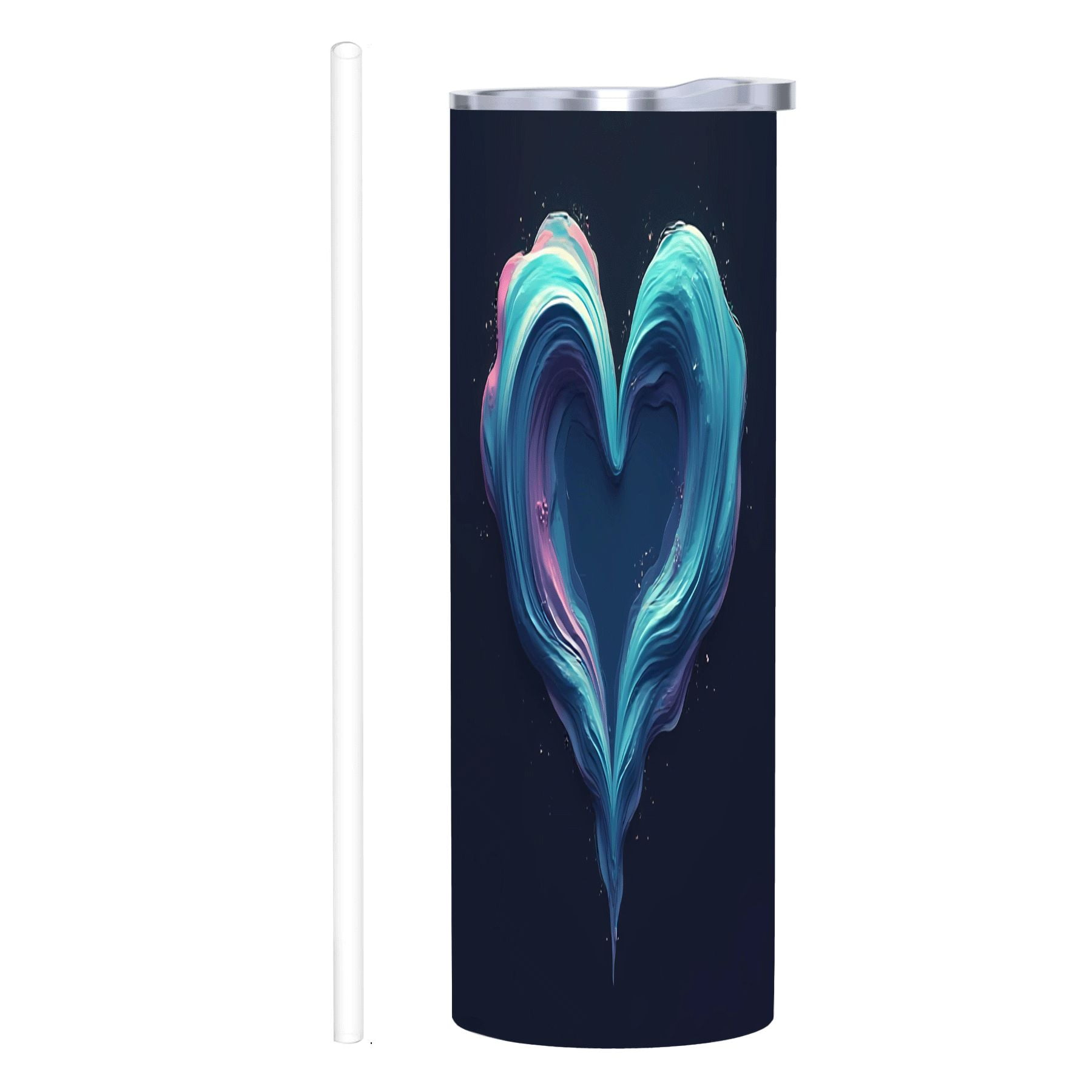 20 oz Stainless Steel Insulated Tumbler - Vibrant Blue Purple & Pink ...