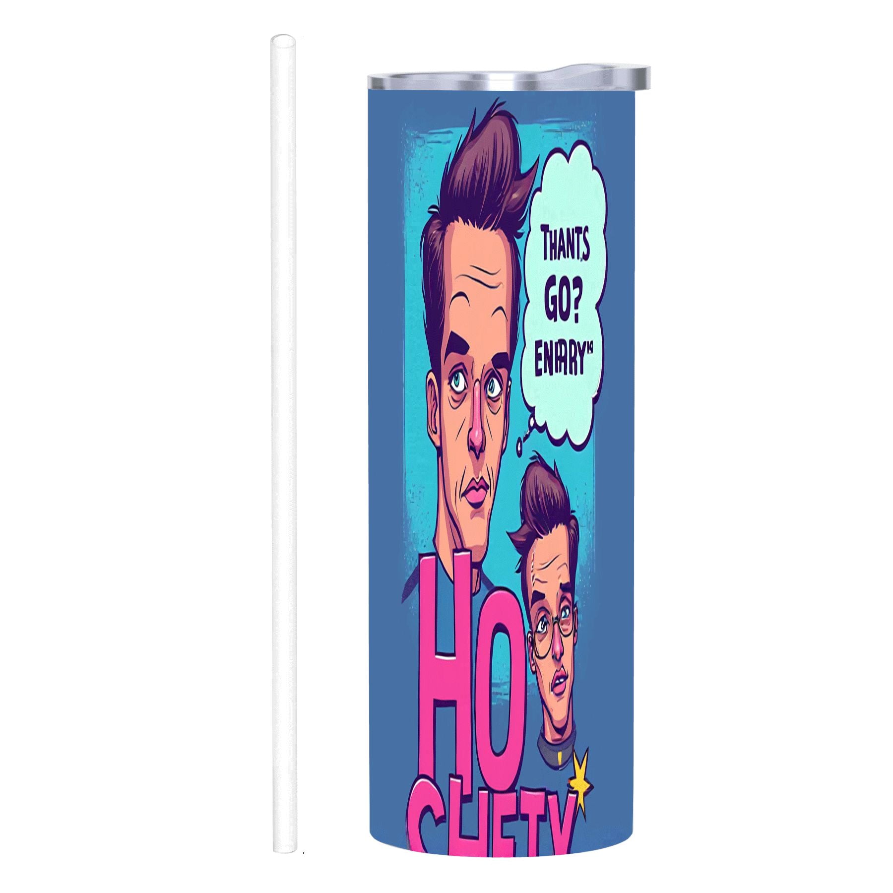 20 oz Stainless Steel Insulated Tumbler - Vibrant Cartoon Design with ...