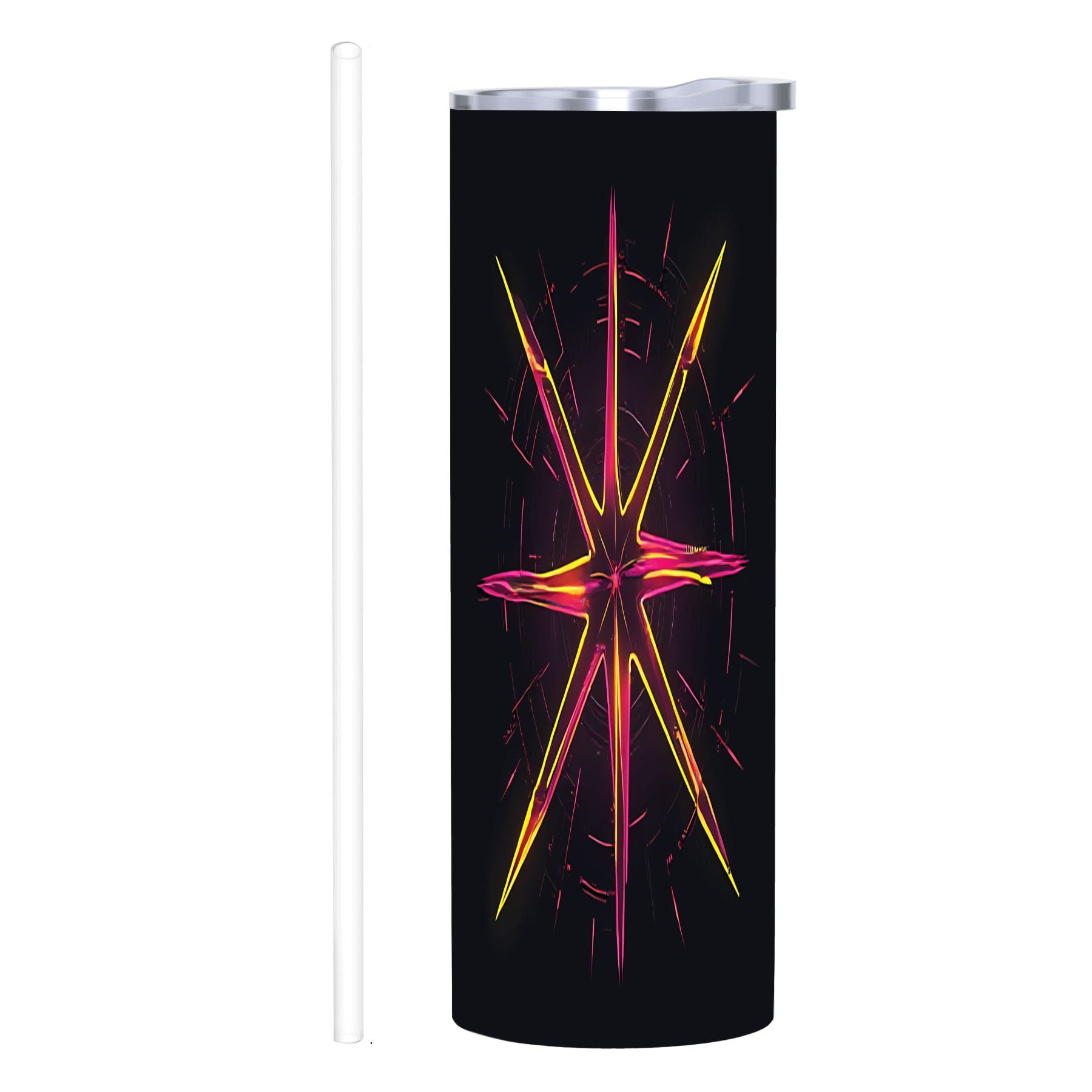 20 oz Stainless Steel Insulated Tumbler - Vibrant Design in Yellow ...