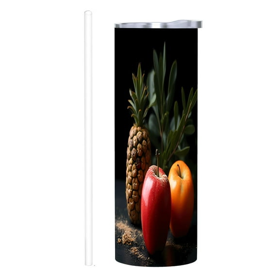20 oz Stainless Steel Insulated Tumbler - Vibrant Fruit Still Life ...