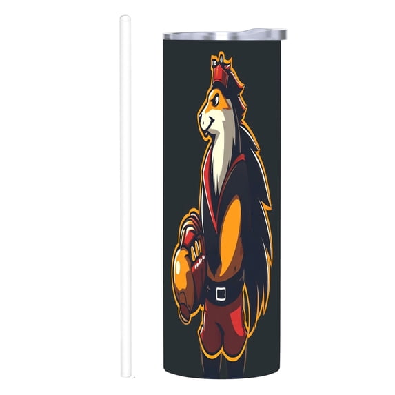 20 oz Stainless Steel Insulated Tumbler - Vibrant Lion Design in ...