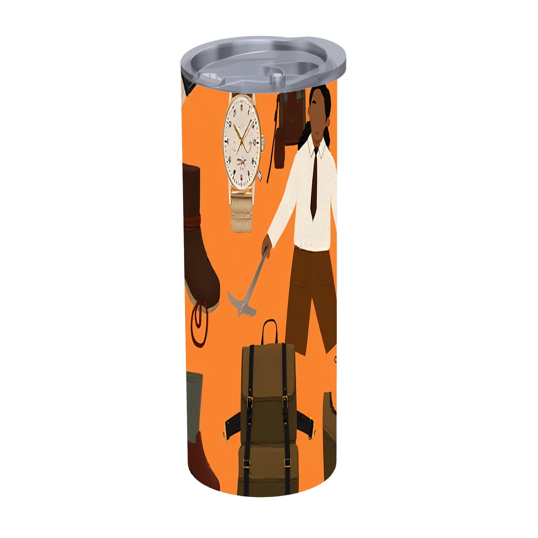 20 oz Stainless Steel Insulated Tumbler - Vibrant Orange Adventure ...