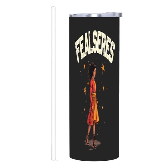 20 oz Stainless Steel Insulated Tumbler - Vibrant Red Dress Design with ...