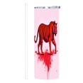 20 oz Stainless Steel Insulated Tumbler - Vibrant Red Tiger Design Pink ...