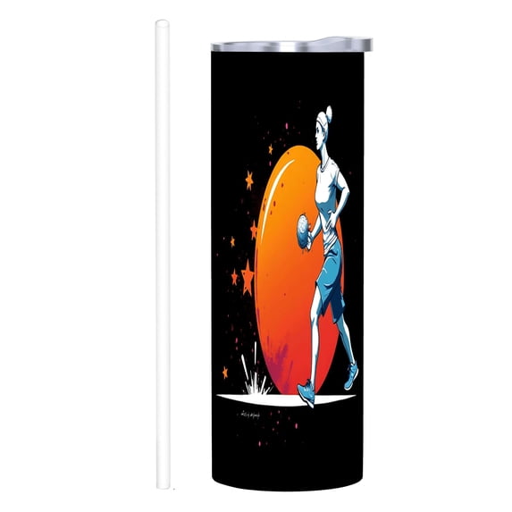 20 oz Stainless Steel Insulated Tumbler - Vibrant Running Design with ...