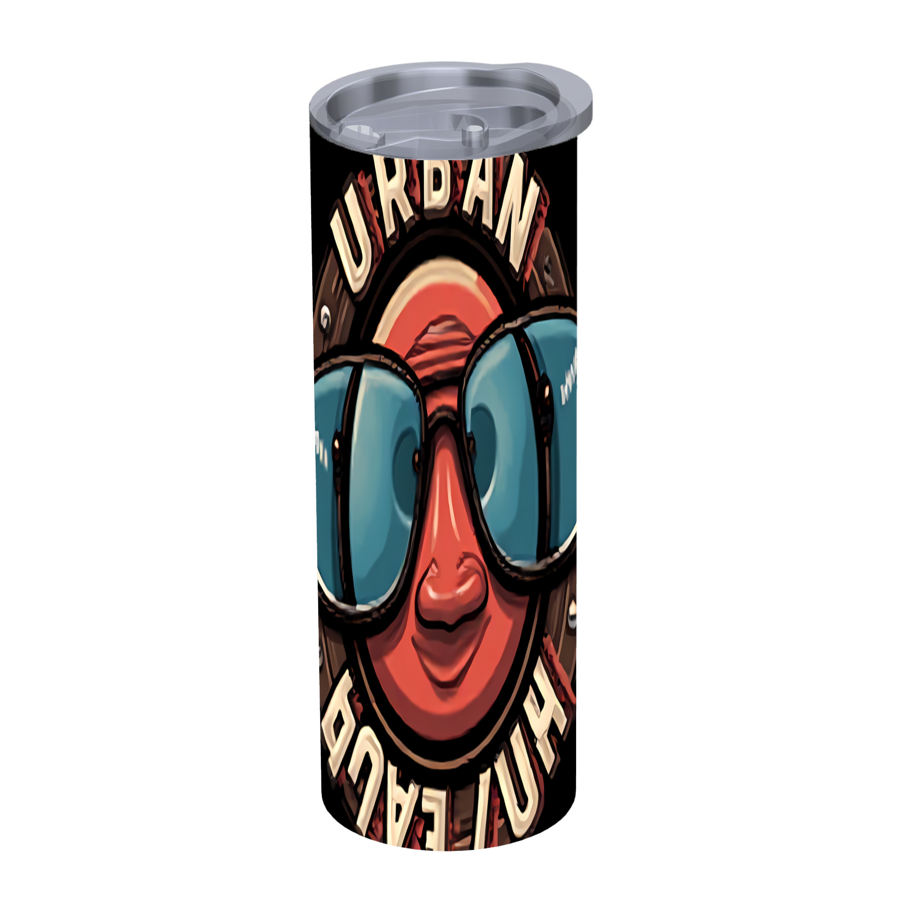 20 oz Stainless Steel Insulated Tumbler - Vibrant Smiling Face Design ...