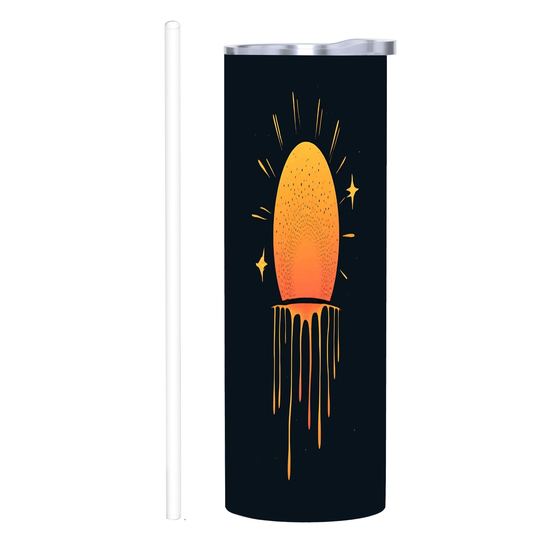 20 oz Stainless Steel Insulated Tumbler - Vibrant Sun & Jellyfish ...