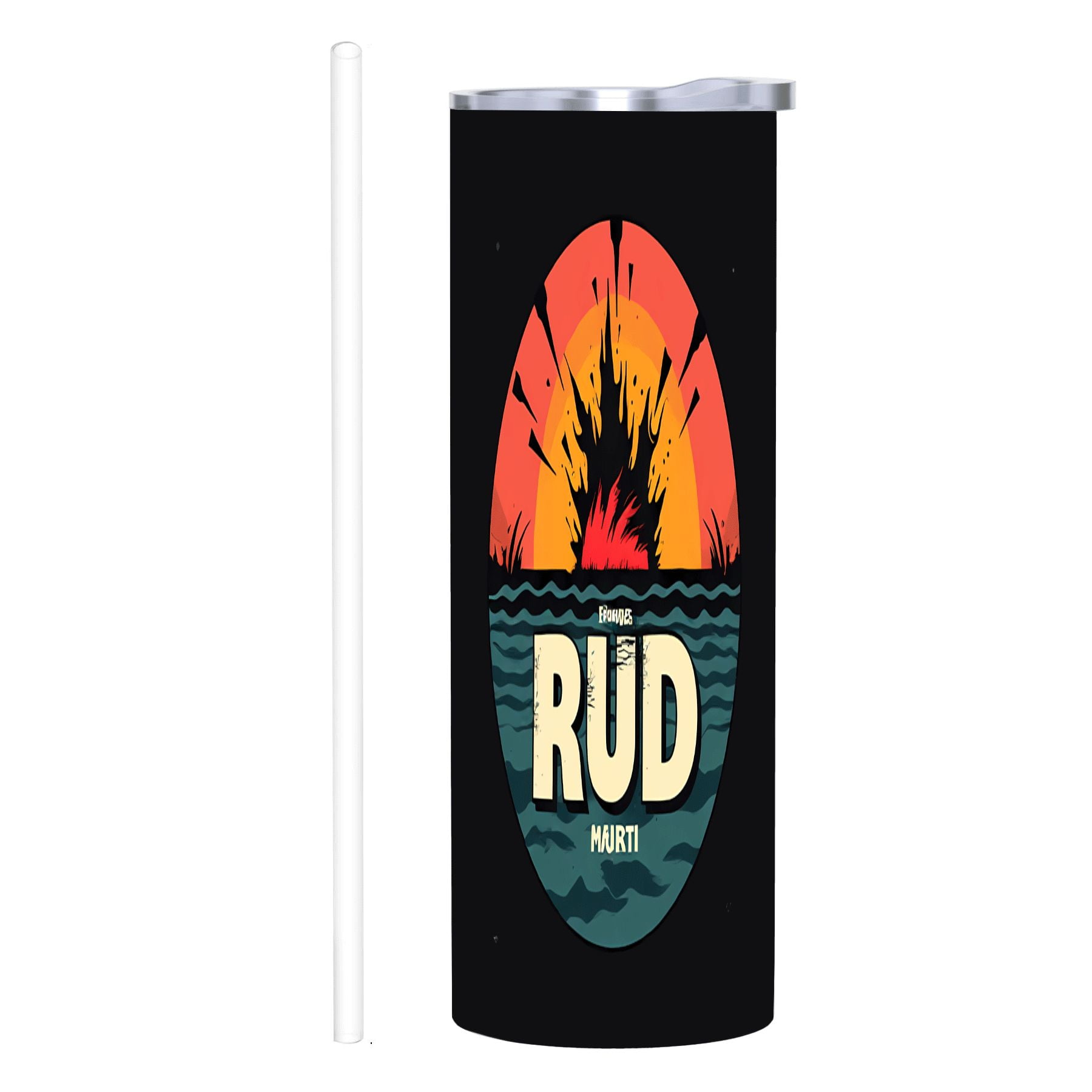 20 oz Stainless Steel Insulated Tumbler - Vibrant Sunset Design with ...