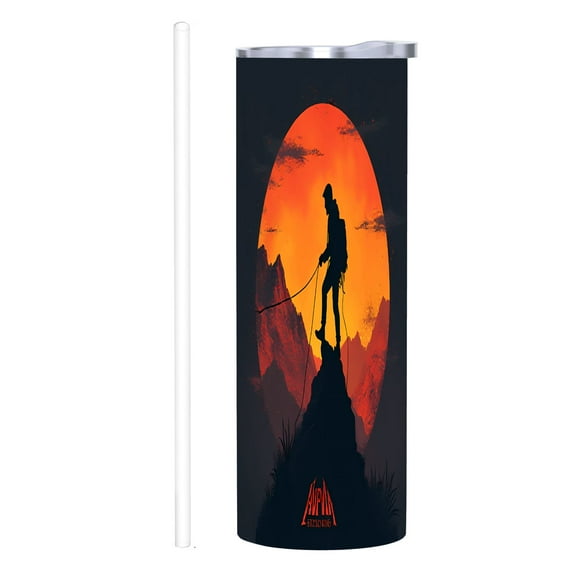20 oz Stainless Steel Insulated Tumbler - Vibrant Sunset Mountain ...