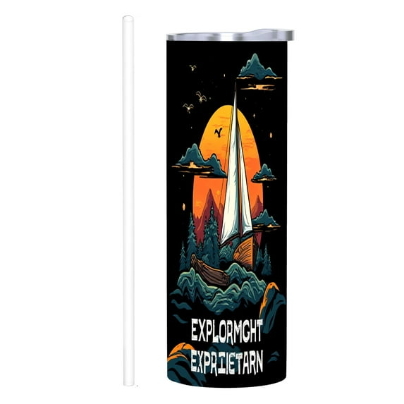 20 oz Stainless Steel Insulated Tumbler - Vibrant Sunset & Nature ...