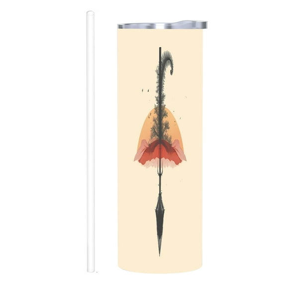 20 oz Stainless Steel Insulated Tumbler - Vibrant Sunset Umbrella ...