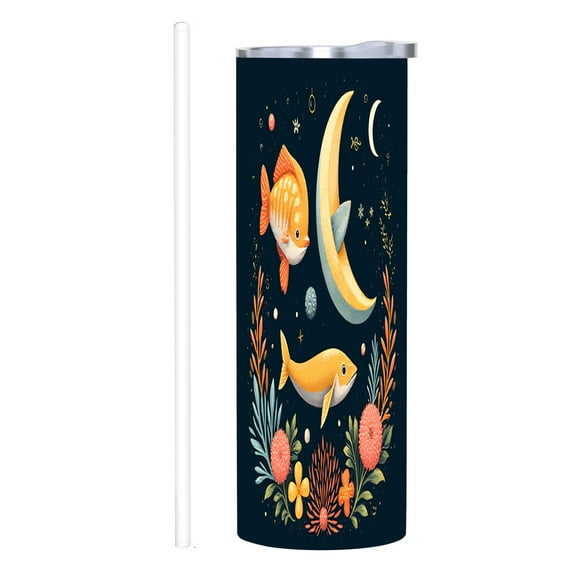 20 oz Stainless Steel Insulated Tumbler - Vibrant Underwater Scene with ...