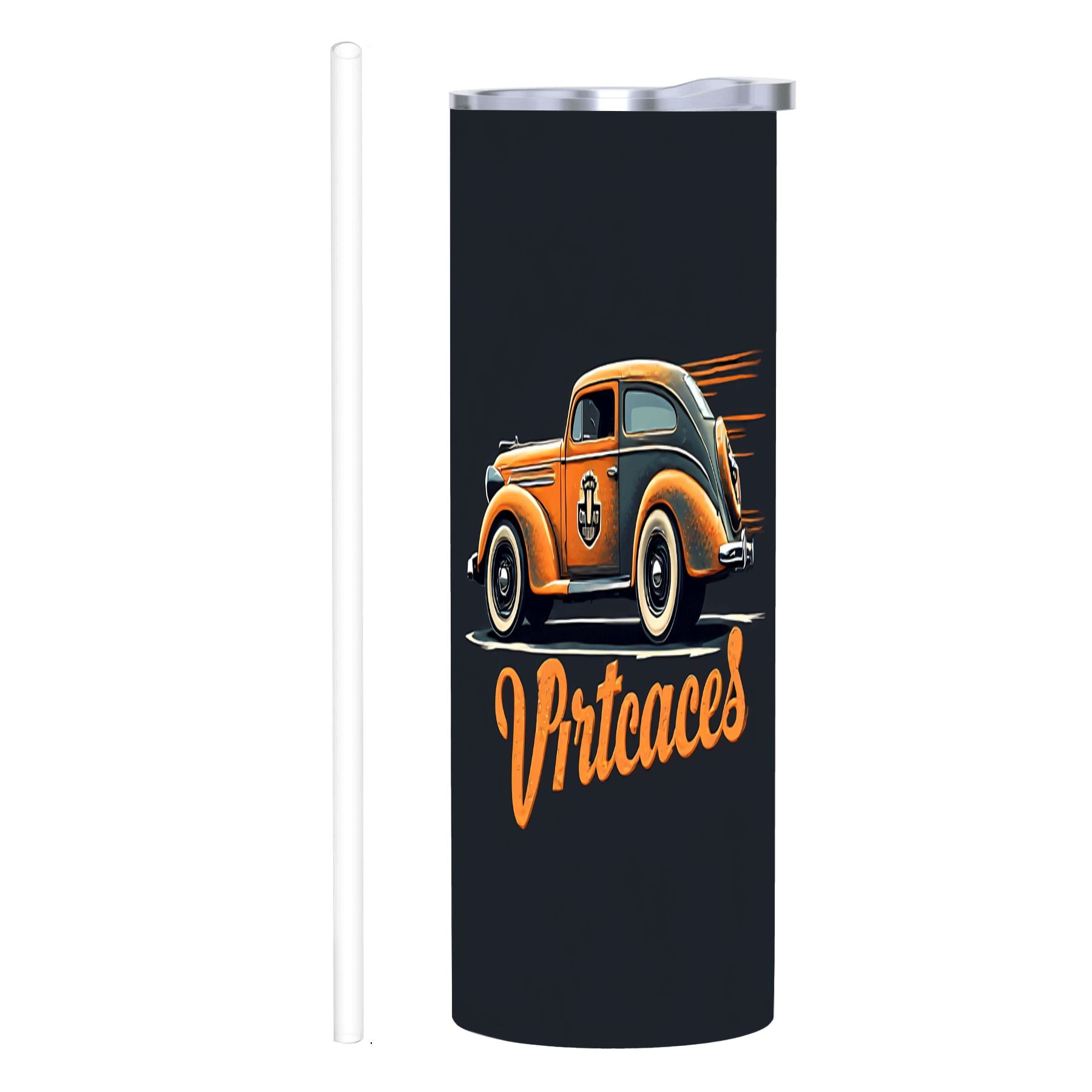 20 oz Stainless Steel Insulated Tumbler - Vintage Car Design with ...