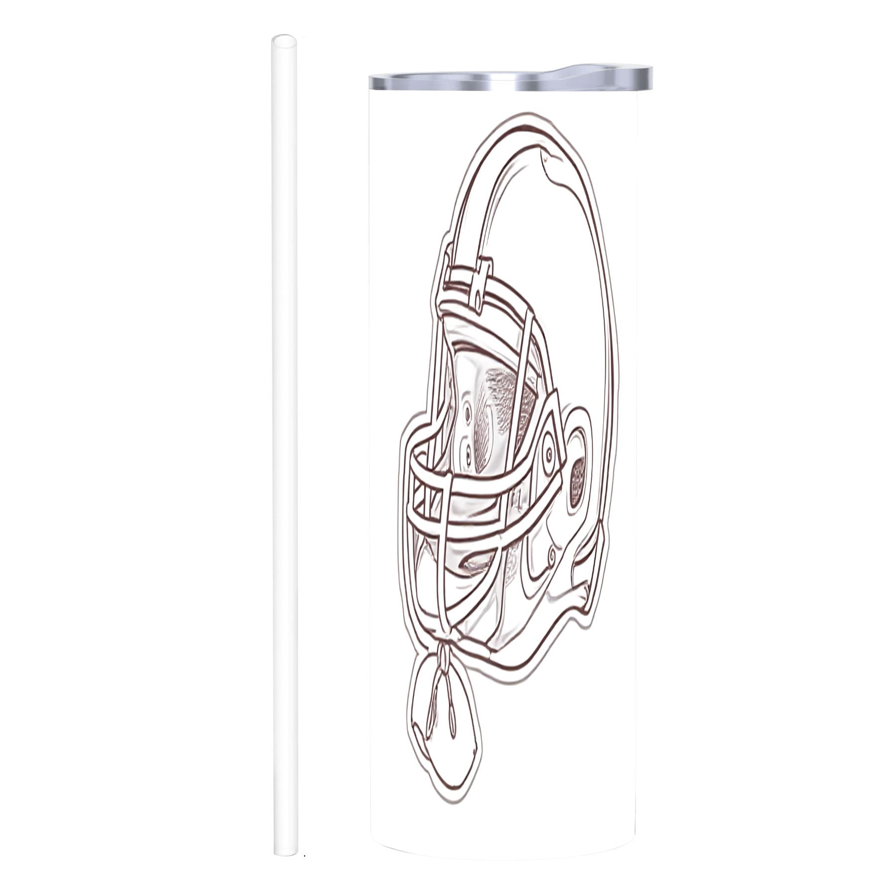 20 oz Stainless Steel Insulated Tumbler - Vintage Football Helmet ...