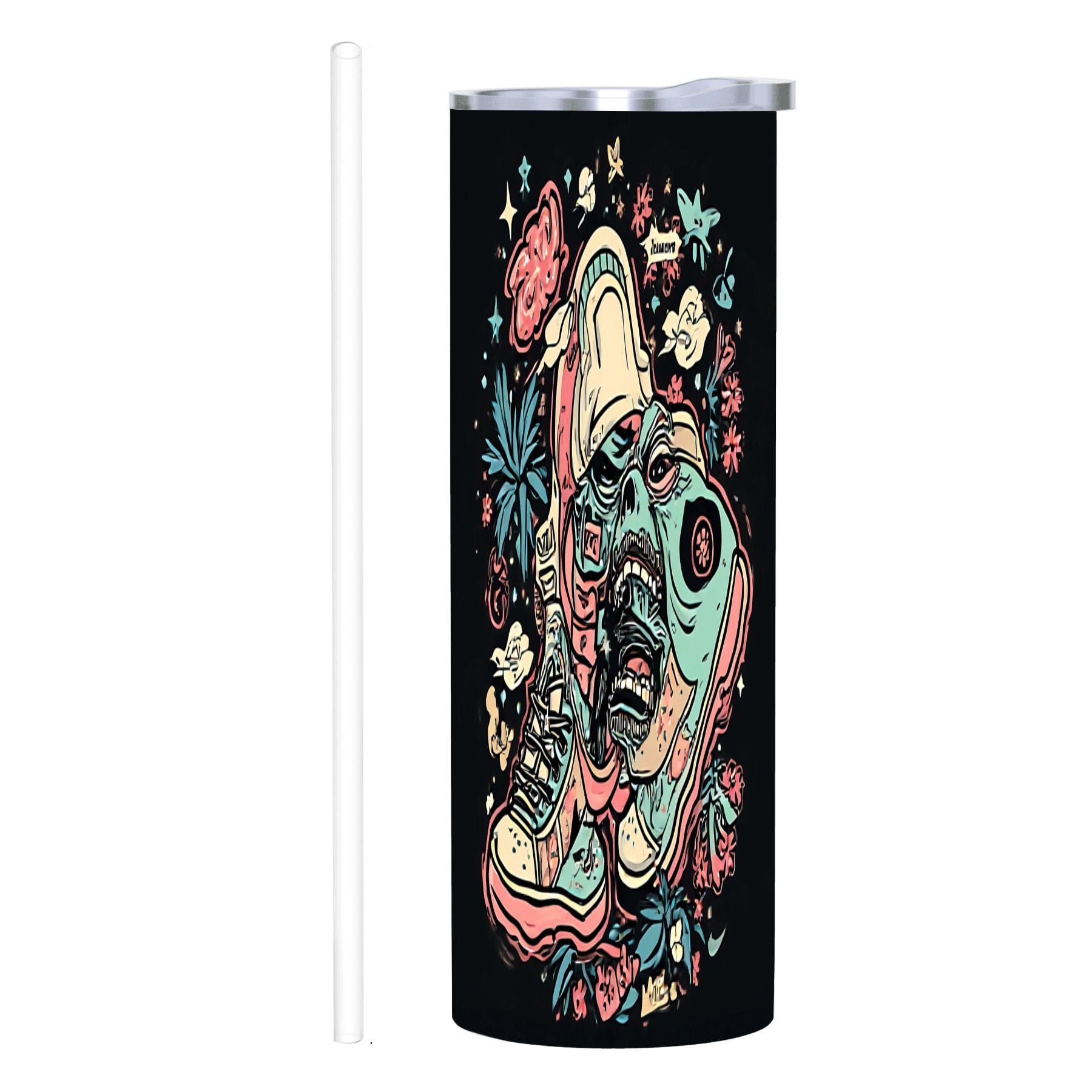 20 oz Stainless Steel Insulated Tumbler - Whimsical Abstract Design ...