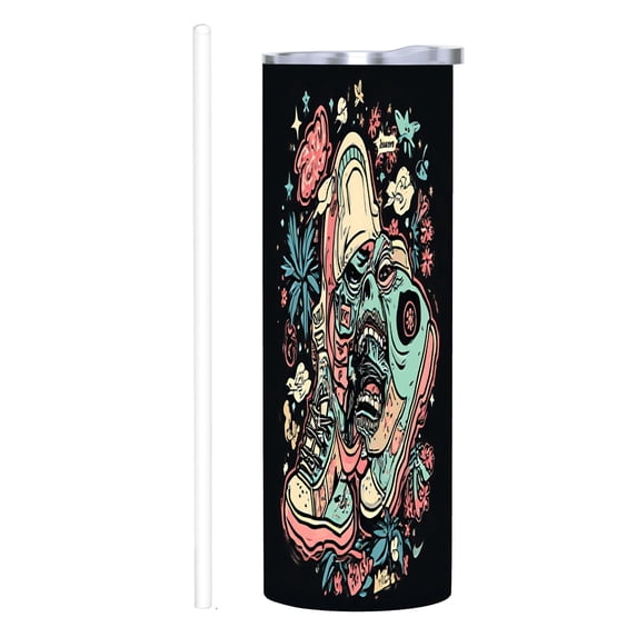 20 oz Stainless Steel Insulated Tumbler - Whimsical Abstract Design ...