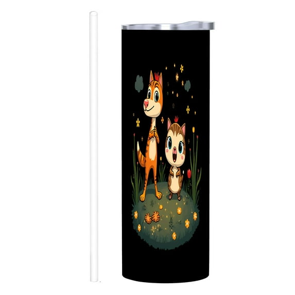 20 oz Stainless Steel Insulated Tumbler - Whimsical Animal Design with ...