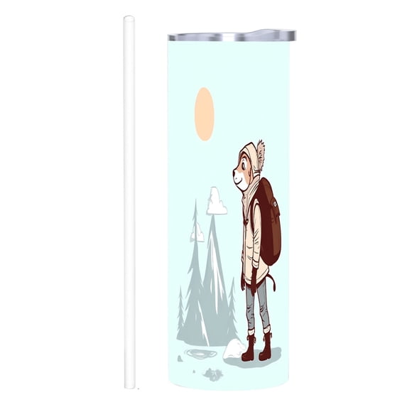 20 oz Stainless Steel Insulated Tumbler - Whimsical Bear Design Double ...