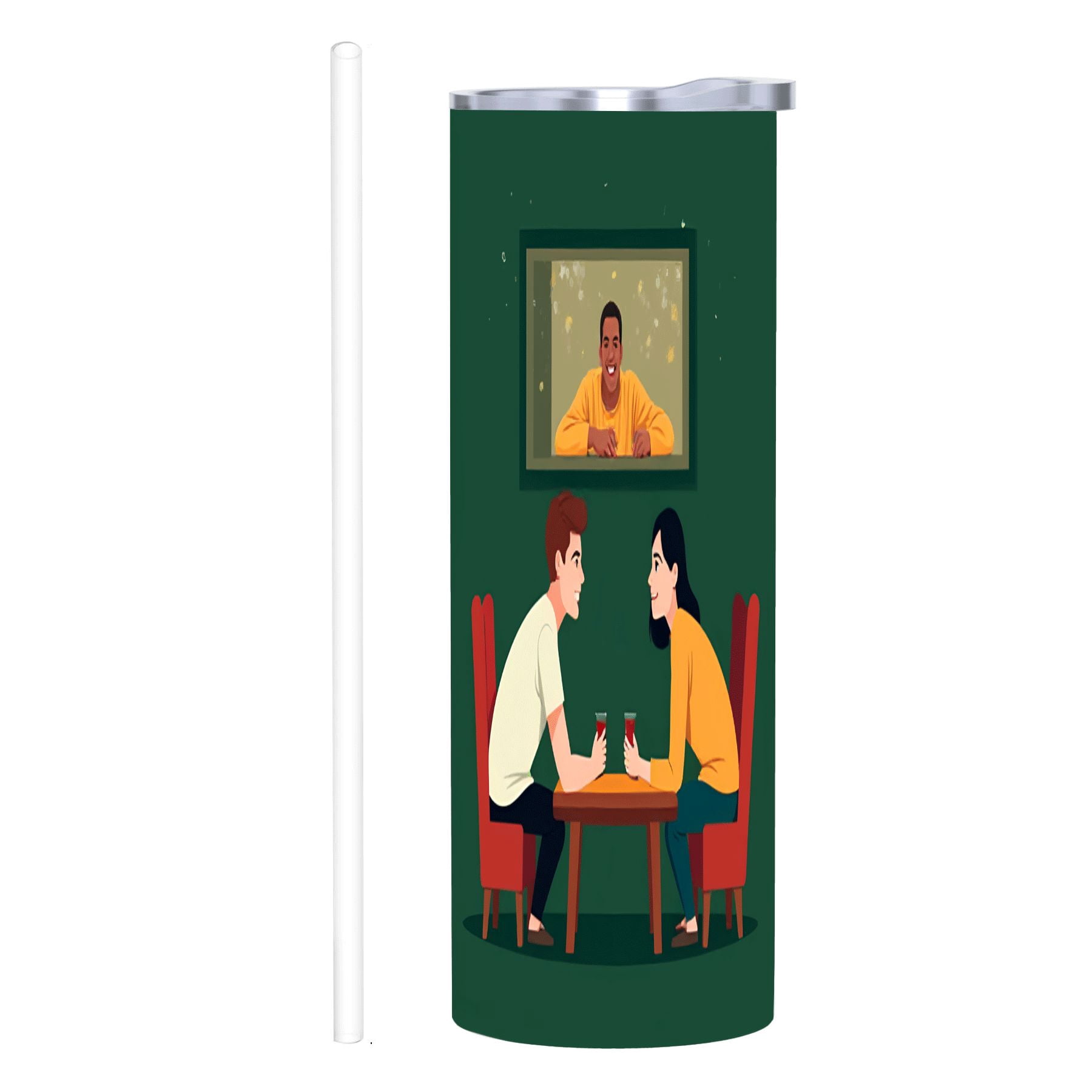 20 oz Stainless Steel Insulated Tumbler - Whimsical Design with Cartoon ...