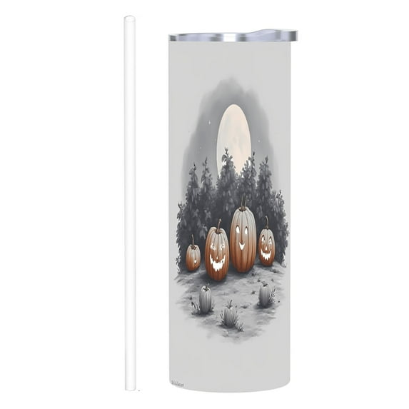 20 oz Stainless Steel Insulated Tumbler - Whimsical Halloween Forest ...