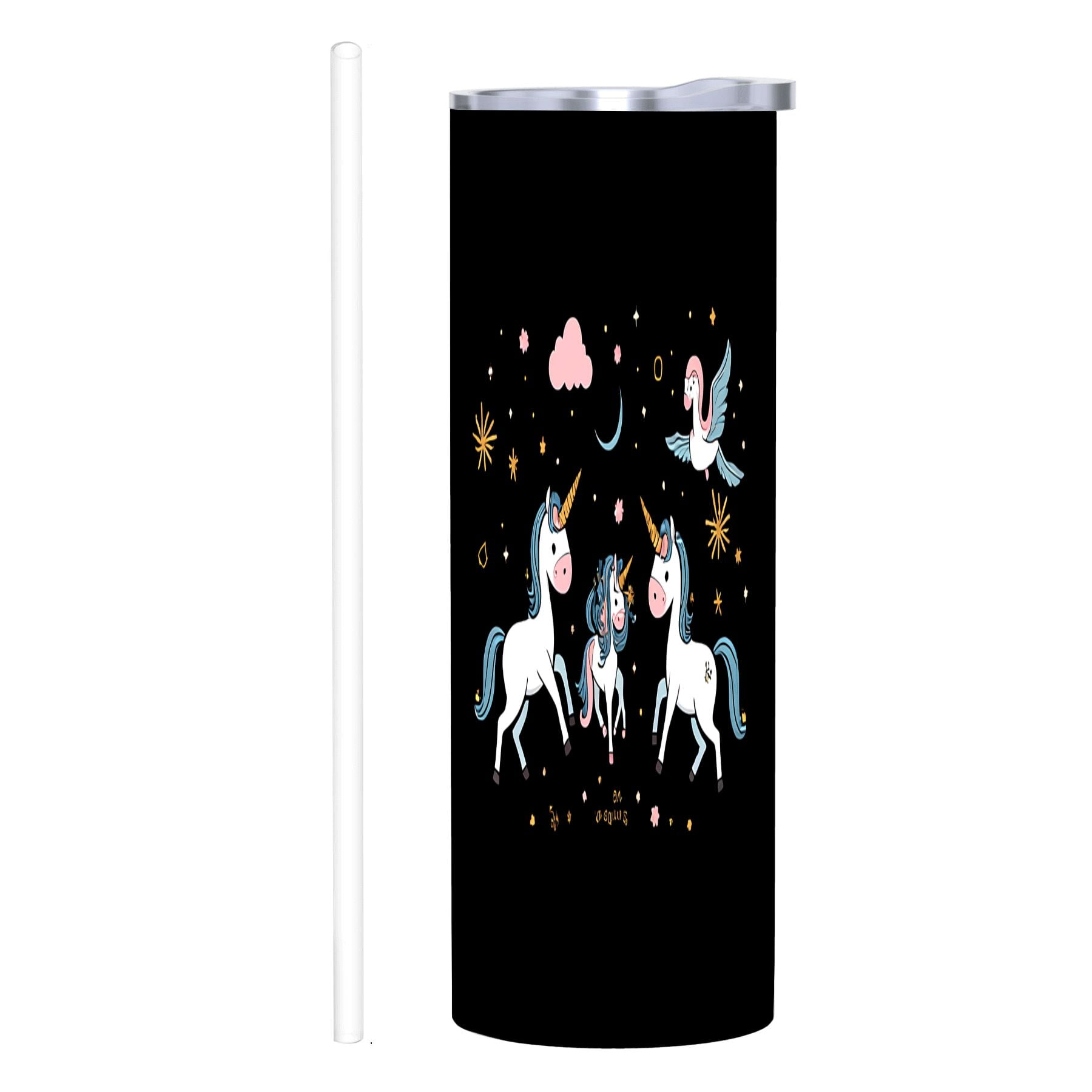 20 oz Stainless Steel Insulated Tumbler - Whimsical Moon & Stars Design ...