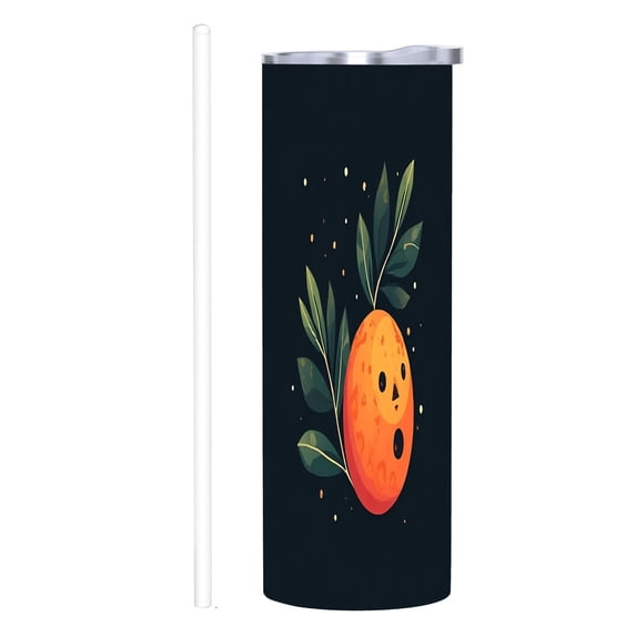 20 oz Stainless Steel Insulated Tumbler - Whimsical Orange Fruit ...