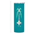20 oz Stainless Steel Insulated Tumbler - Whimsical Palm Tree Design ...